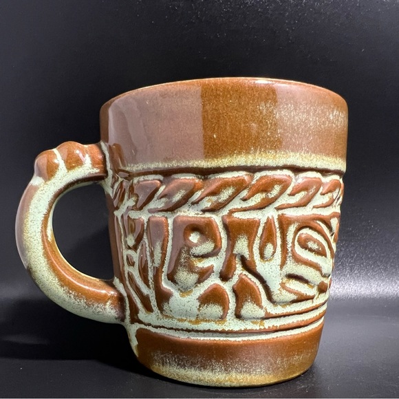 Frankoma | Dining | Frankoma Pottery Aztec Mug 7c Prairie Green Glaze ...